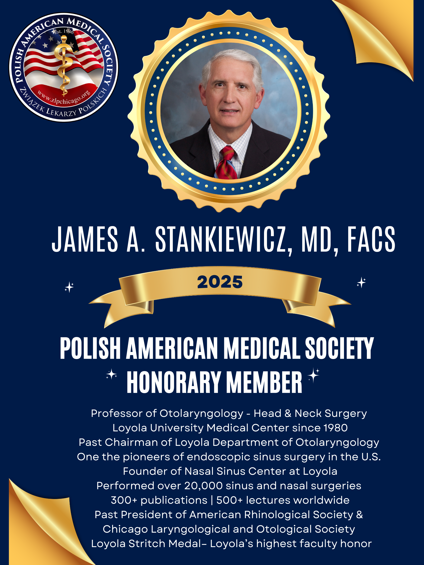 Welcoming Dr. James Stankiewicz – 71st PAMS Physicians' Charitable Gala ...